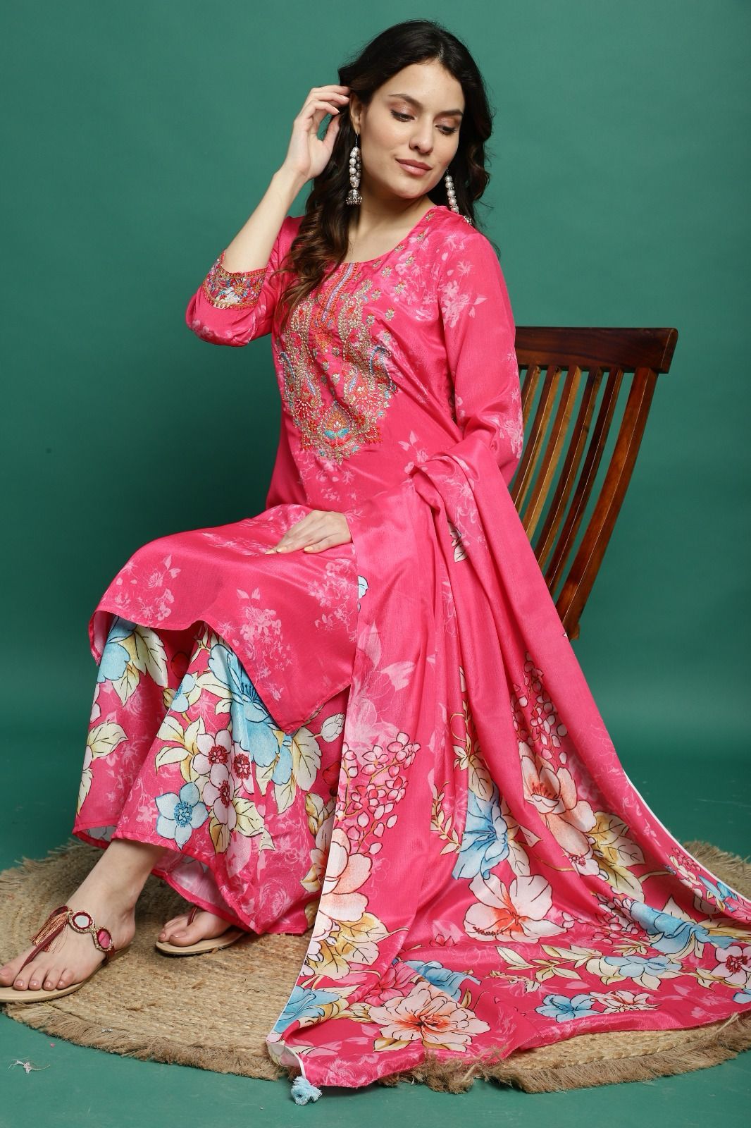 Kurta Palazzo Set with Dupatta – MULSON RETAIL PVT LTD
